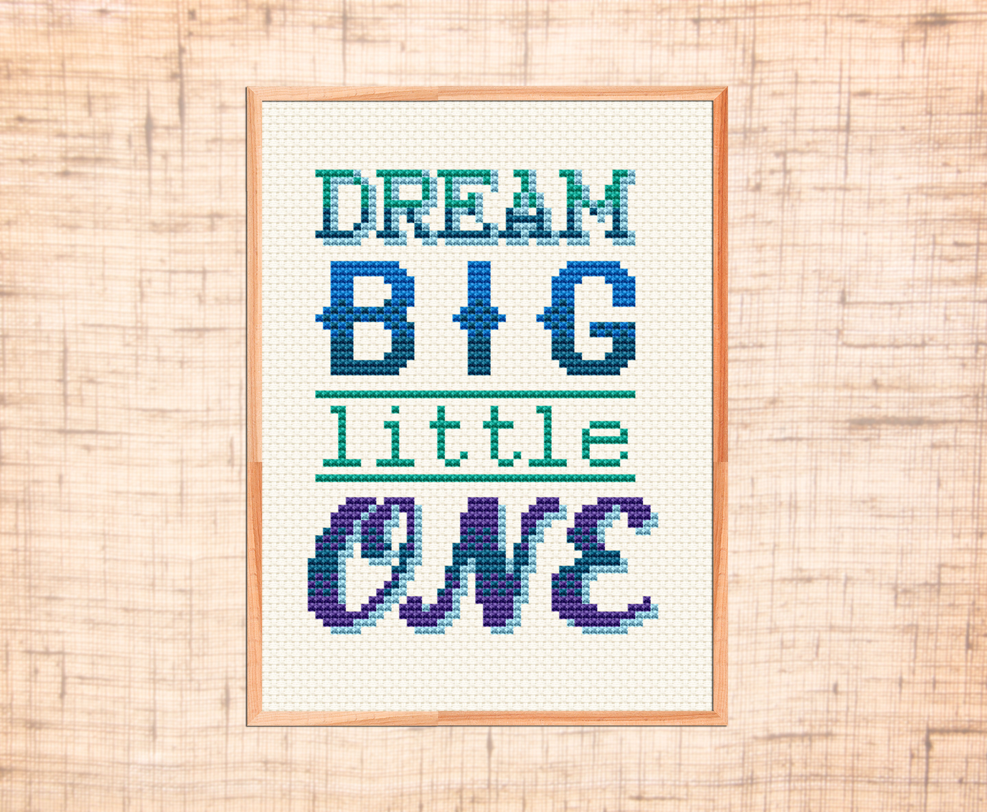 Dream big little one cross stitch pattern Modern cross stitc | Inspire ...