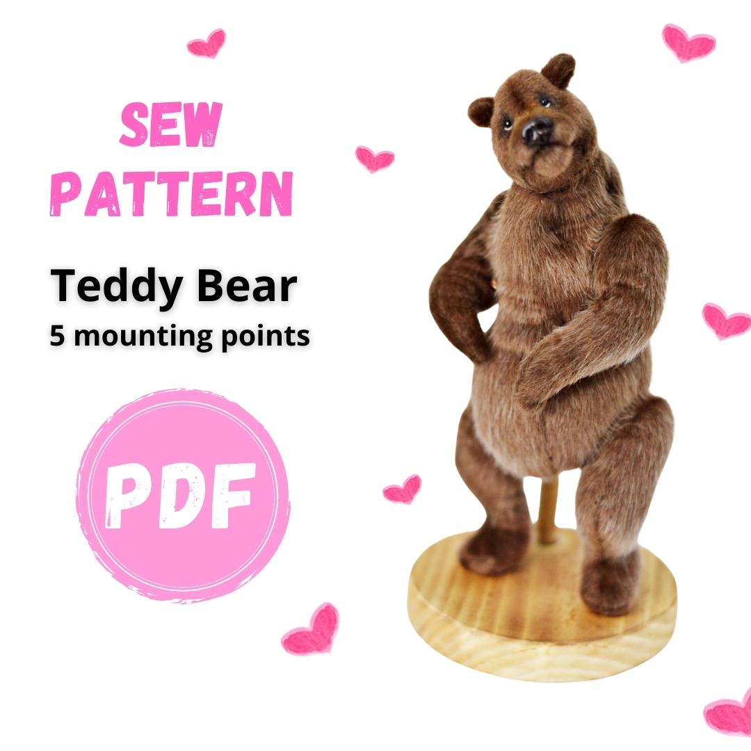 TEDDY BEAR Pattern - Figure stuffed animal, Pattern PDF-Tedd | Inspire ...
