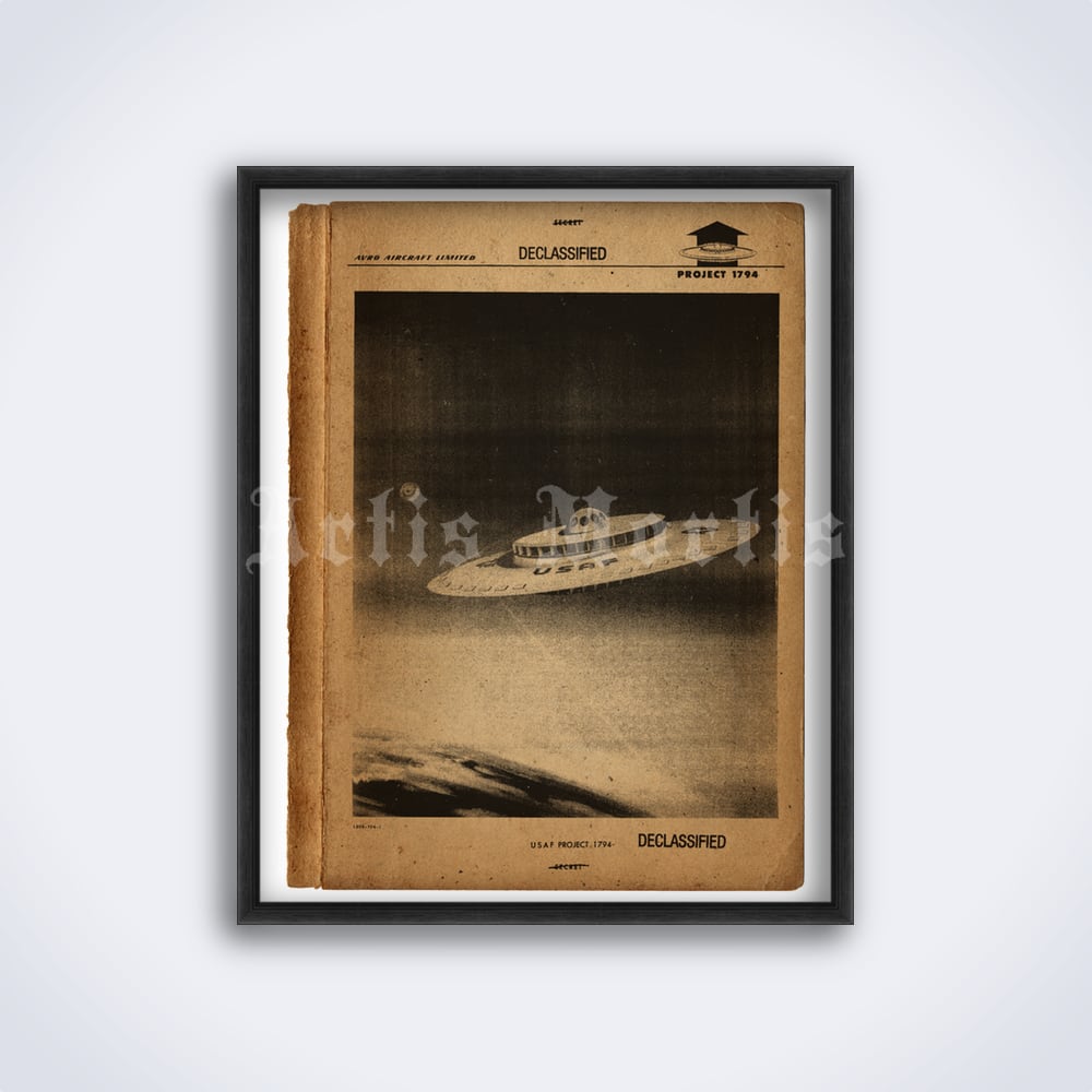 Avro Project secret military flying saucer document cover, U | Inspire ...