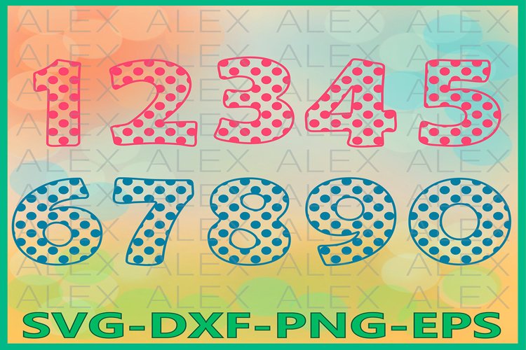 Numbers SVG Files, Numbers Svg, Dxf, Png, Ai File - Inspire Uplift