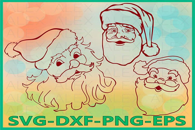 santa face clipart - Inspire Uplift