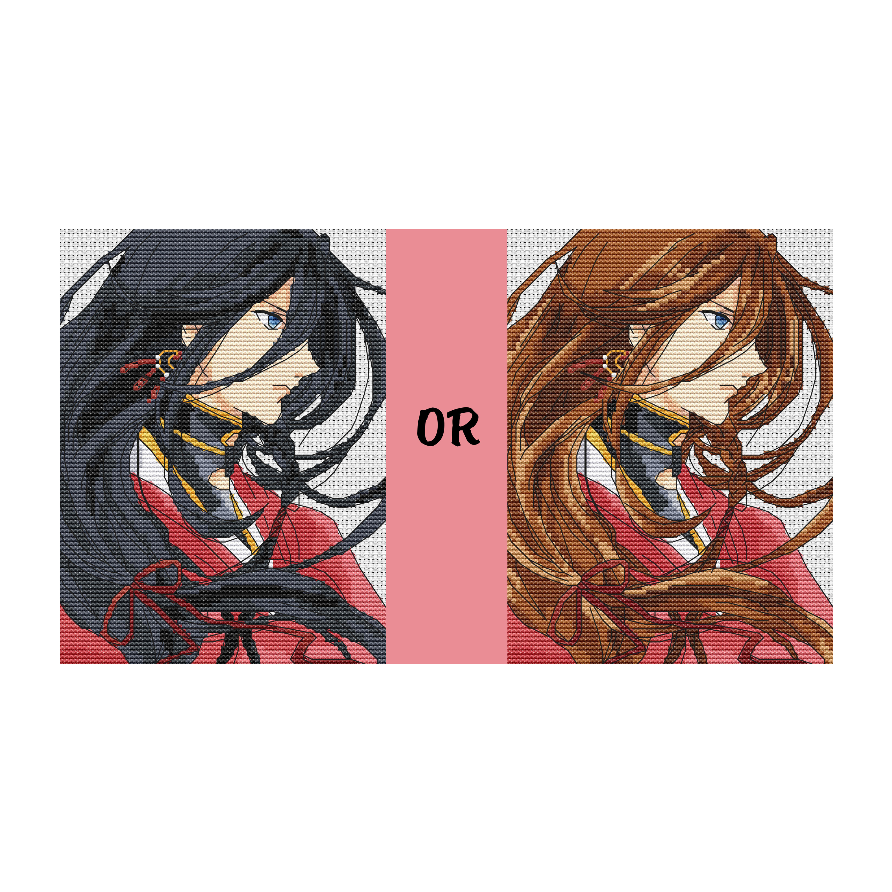Anime cross stich pattern Touken Ranbu Izuminokami PDF | Inspire Uplift