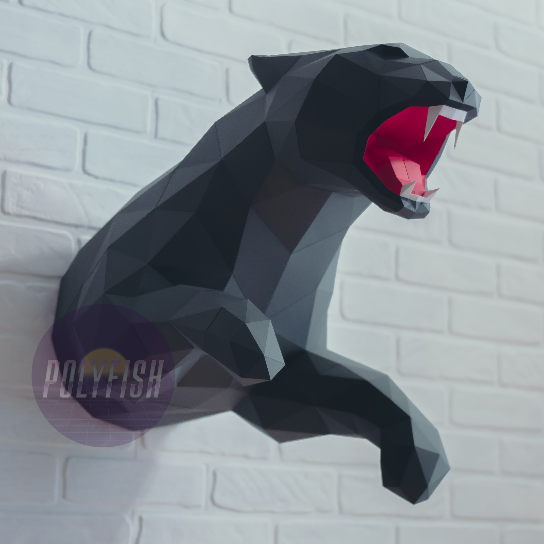 DIY Panther 3D model template Papercraft PDF - Inspire Uplift
