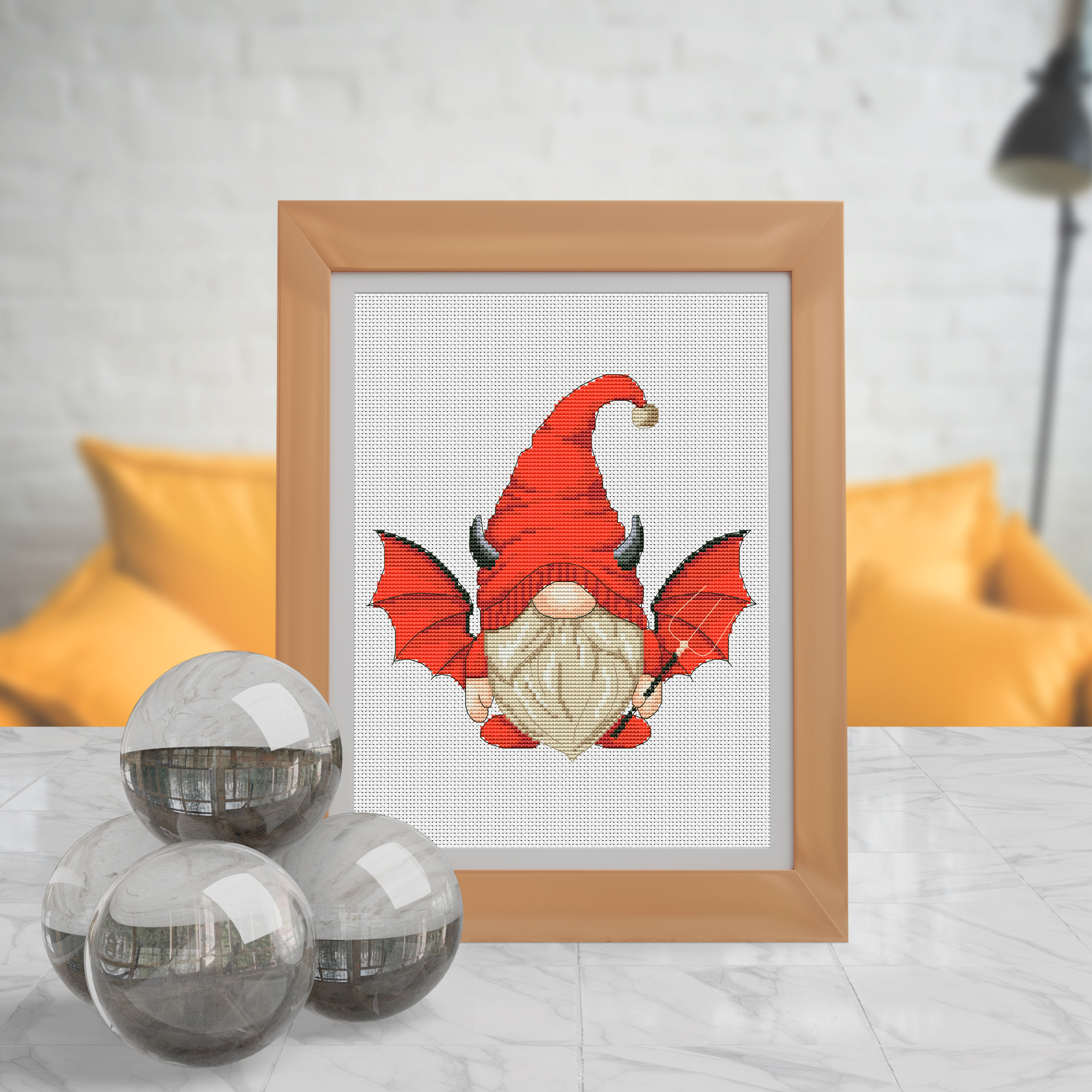 Devil, Cross stitch pattern, Gnome cross stitch, Counted cro - Inspire ...