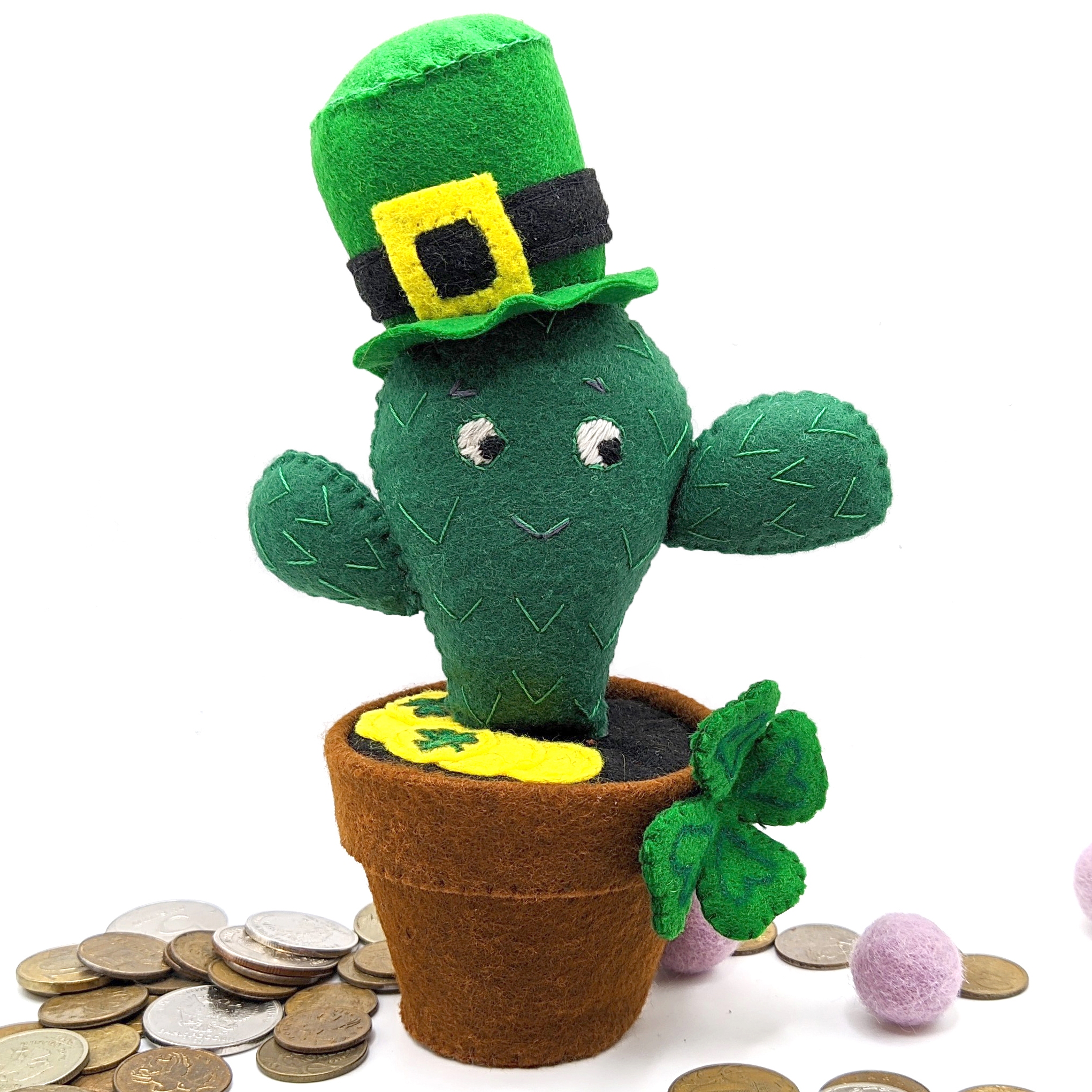 St Patricks day Funny cactus, fake plant in a Leprechaun hat | Inspire ...