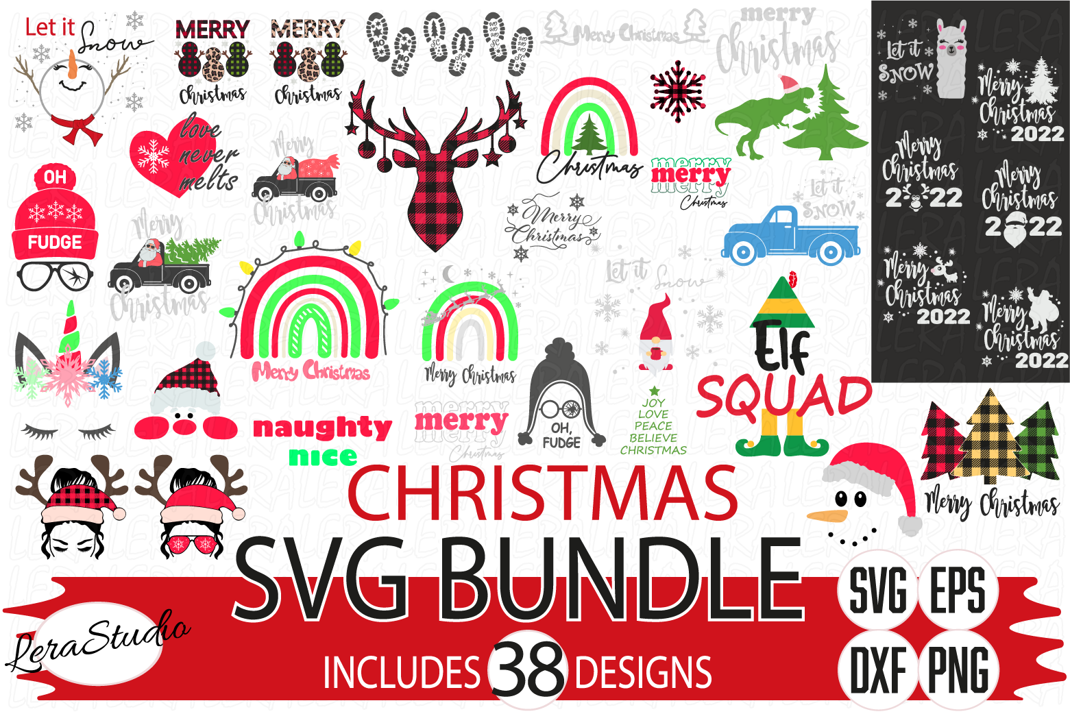 Bundle Christmas Svg, Merry Christmas Svg, Winter Svg files, | Inspire ...