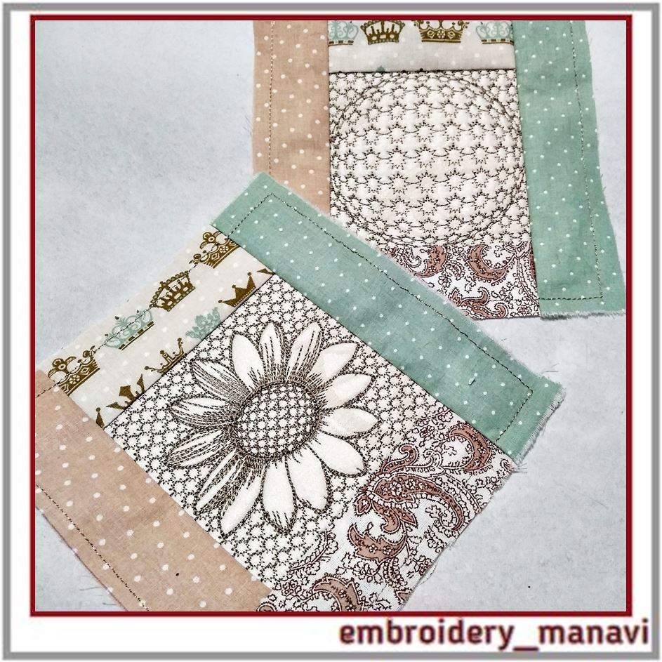 Patchwork in the hoop. Digital Machine Embroidery designs. | Inspire Uplift