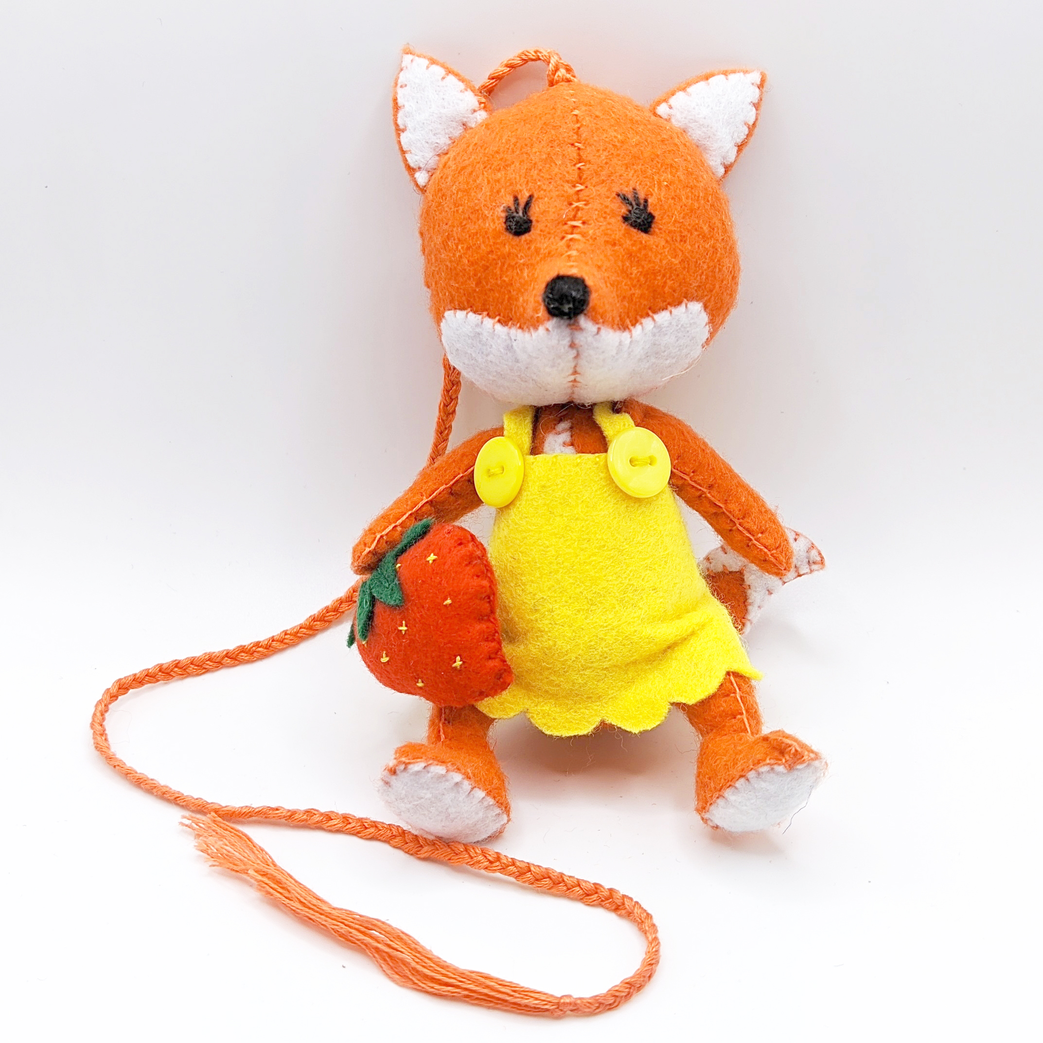 Fox plush, hanging rear view mirror accessory, for women and | Inspire ...