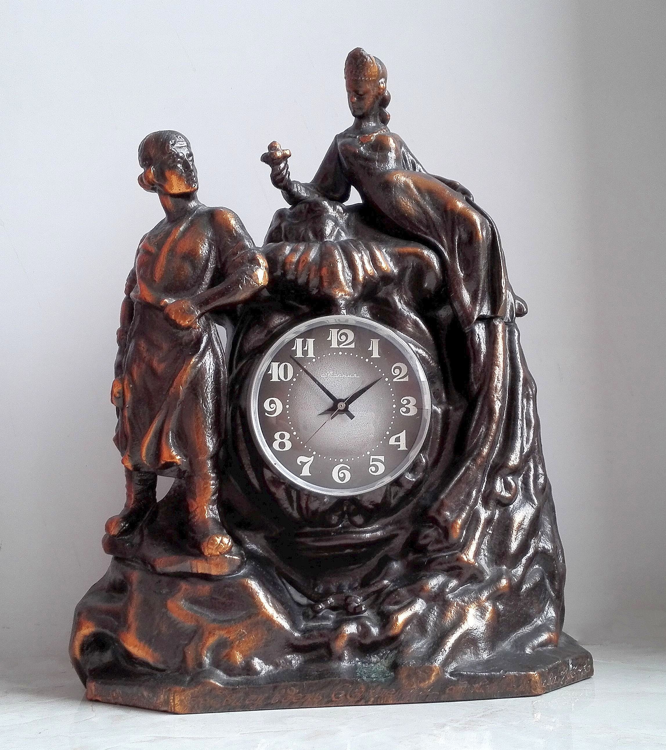 Soviet Vintage Desk Clock Molnija. Russian Mechanical Clock - Inspire ...