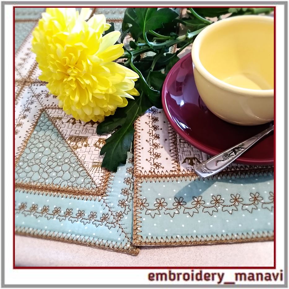 In the hoop Patchwork, Quilting block embroidery design. | Inspire Uplift