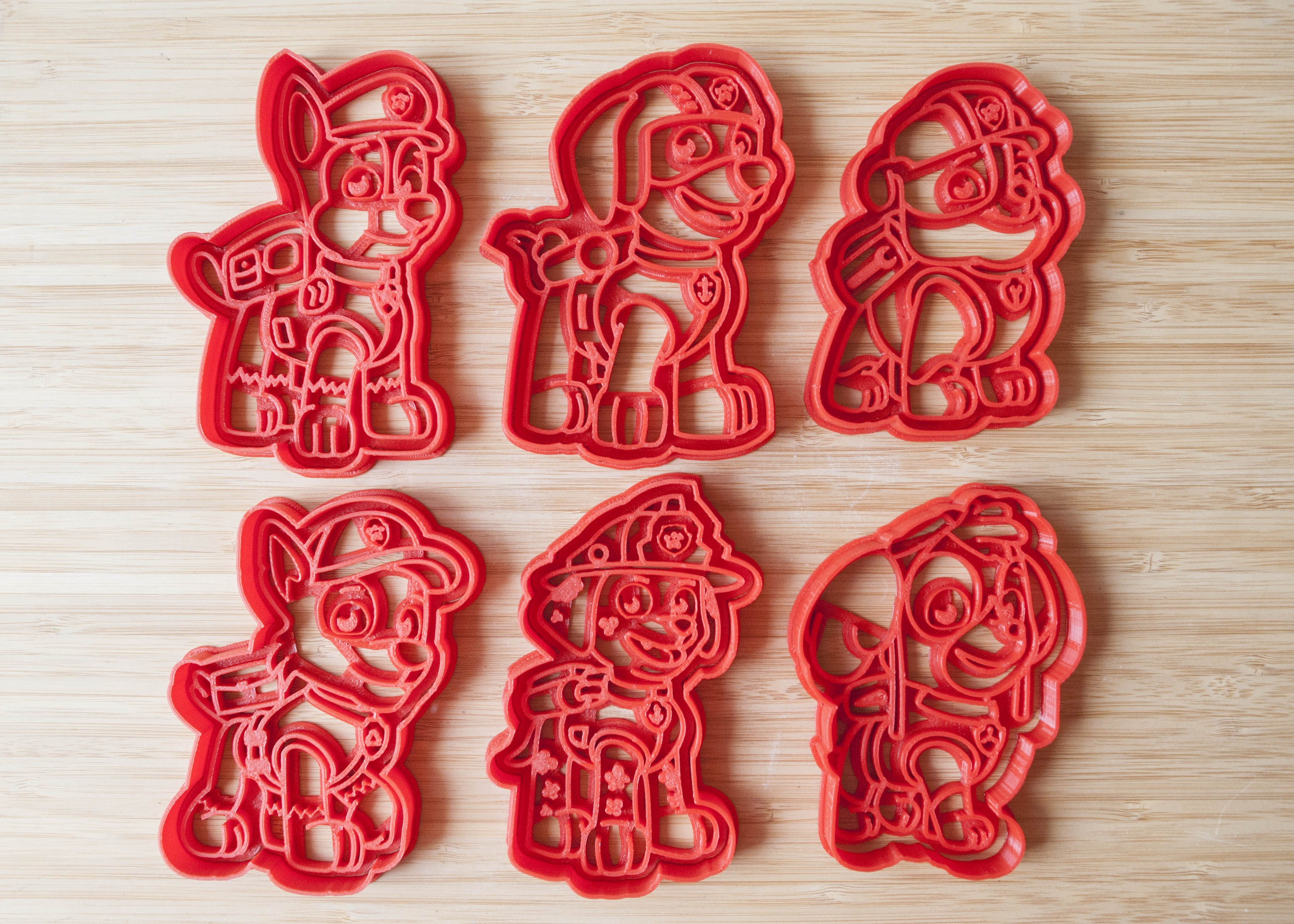 Paw Patrol cookie cutters. Set of 6 pieces | Inspire Uplift