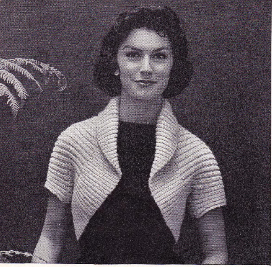 Vintage Knitting Pattern 33 Simple Shrug Women | Inspire Uplift