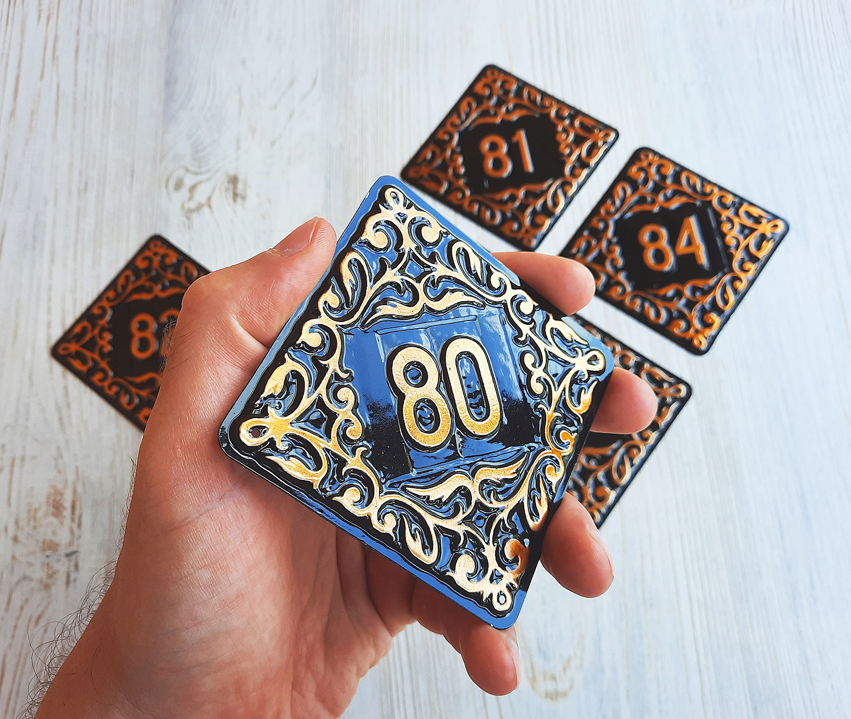 Decorative address number sign 80 - Soviet apartment door nu | Inspire ...