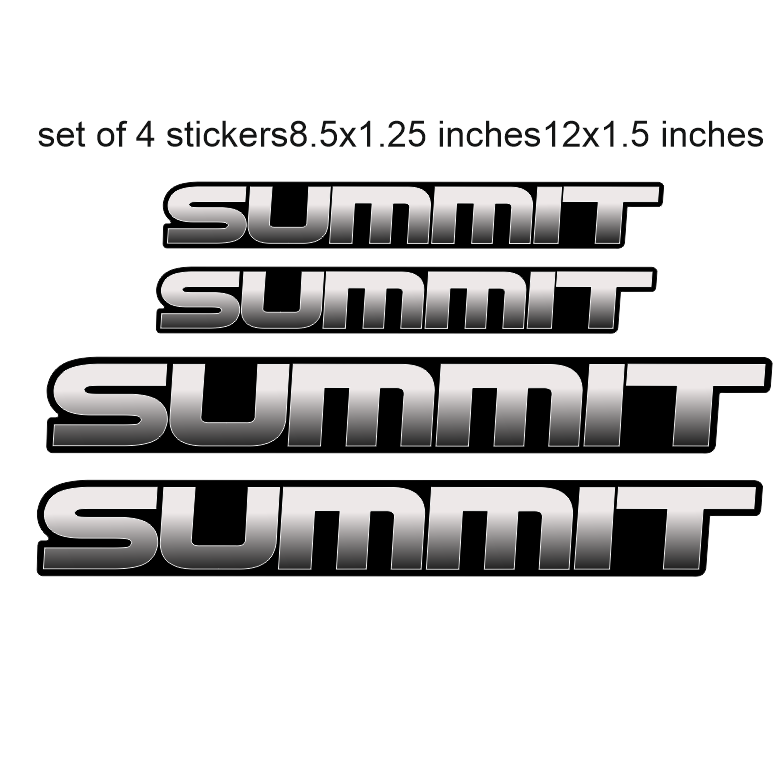 Snowmobile Sled Decal Stickers Kit SUMMIT | Inspire Uplift
