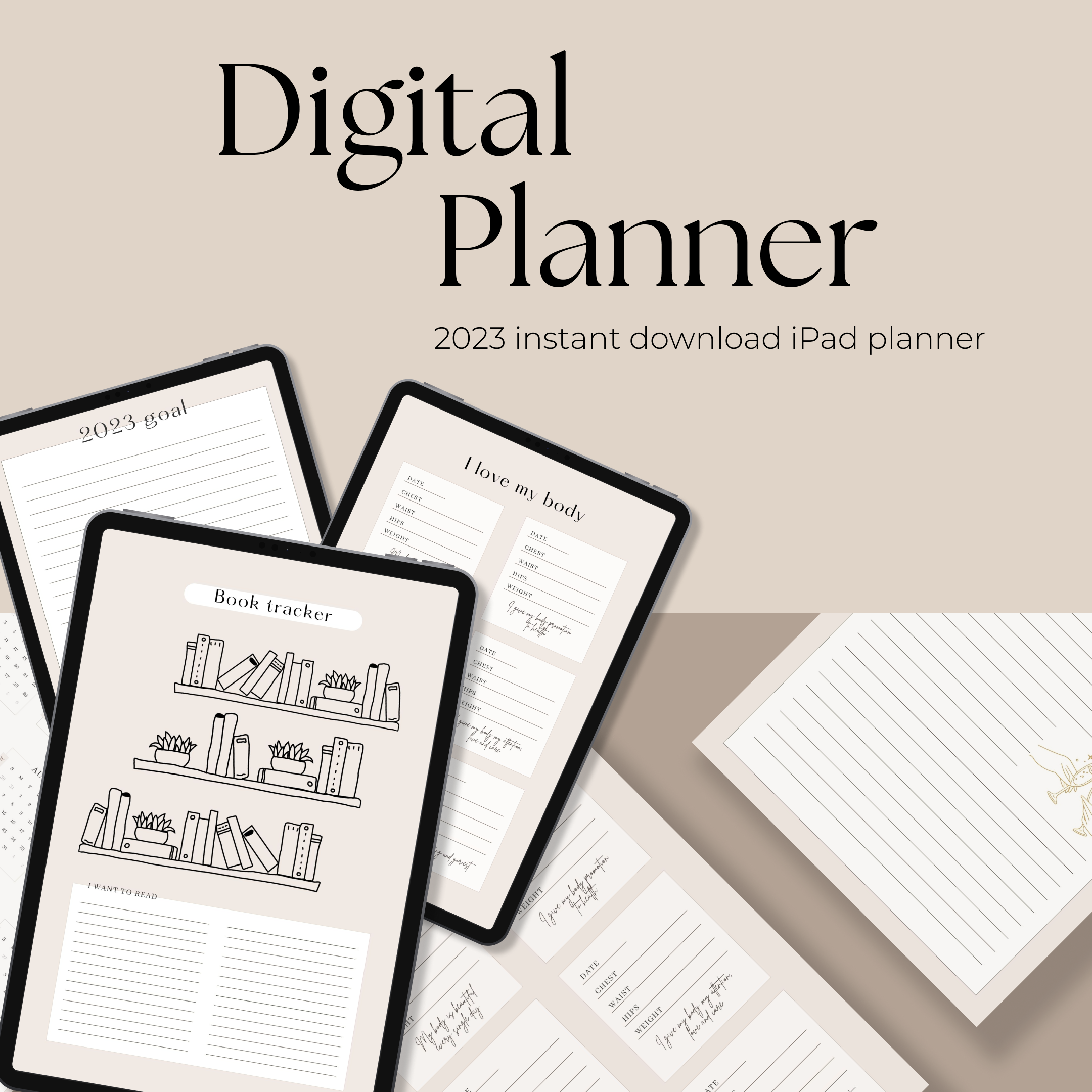 2023 Digital Planner - Digital Planning, Dated Planner, Nota - Inspire ...