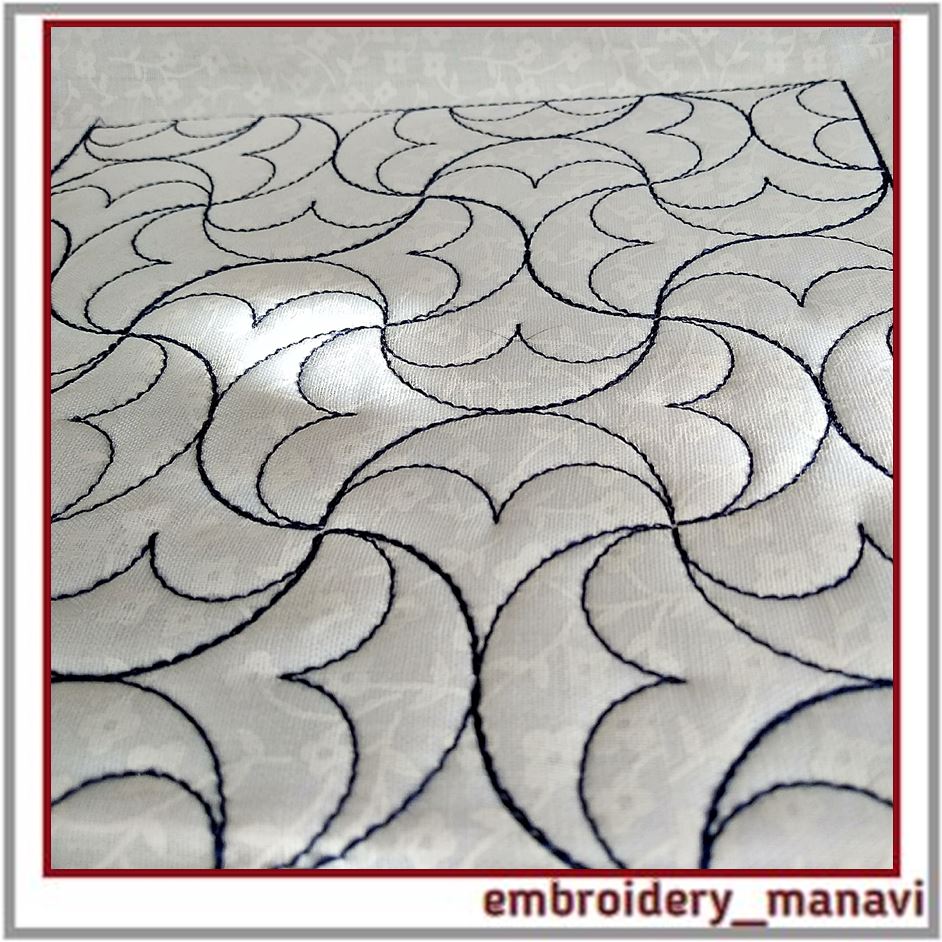 Quilt block 2 machine embroidery designs. Embroidery file. - Inspire Uplift