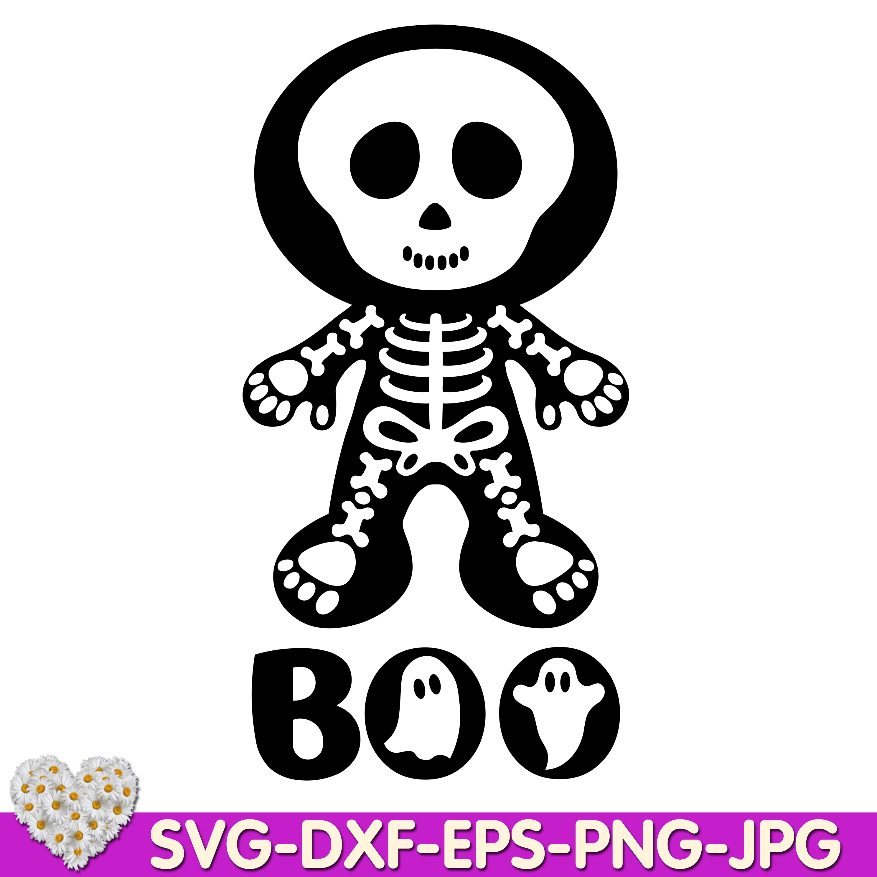 Halloween baby skeleton boy Ghost Skeleton Pumpkin Design | Inspire Uplift