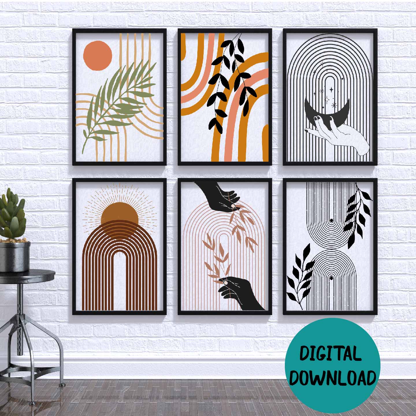 Mid century modern,modern art prints,wall printables,minimal | Inspire ...