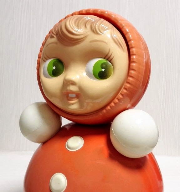 Big Vintage Soviet Doll Roly Poly. Large Musical Doll Anime - Inspire ...
