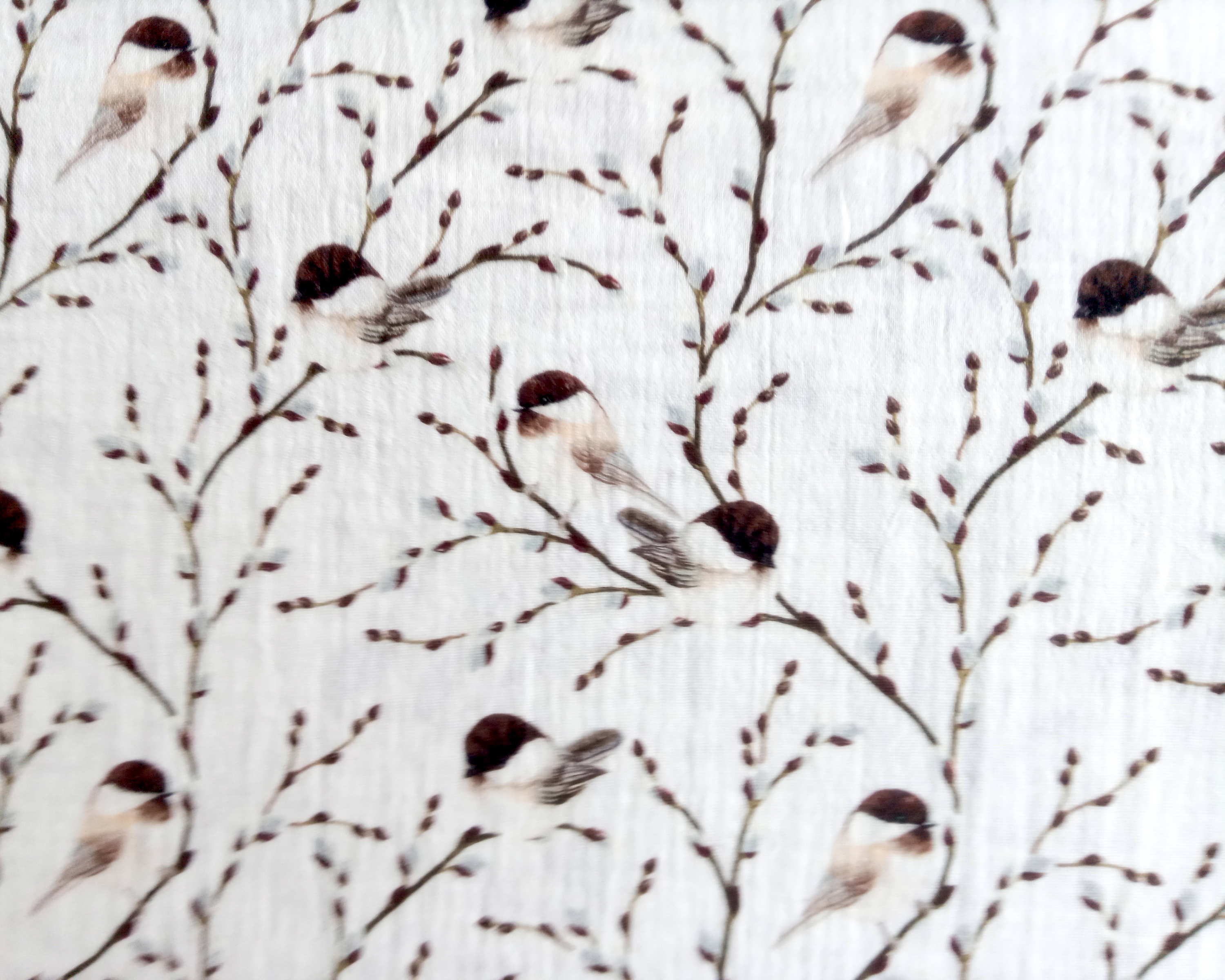 Digital Printed Double Gauze Birds fabric, Muslin Fabric, Ba | Inspire ...