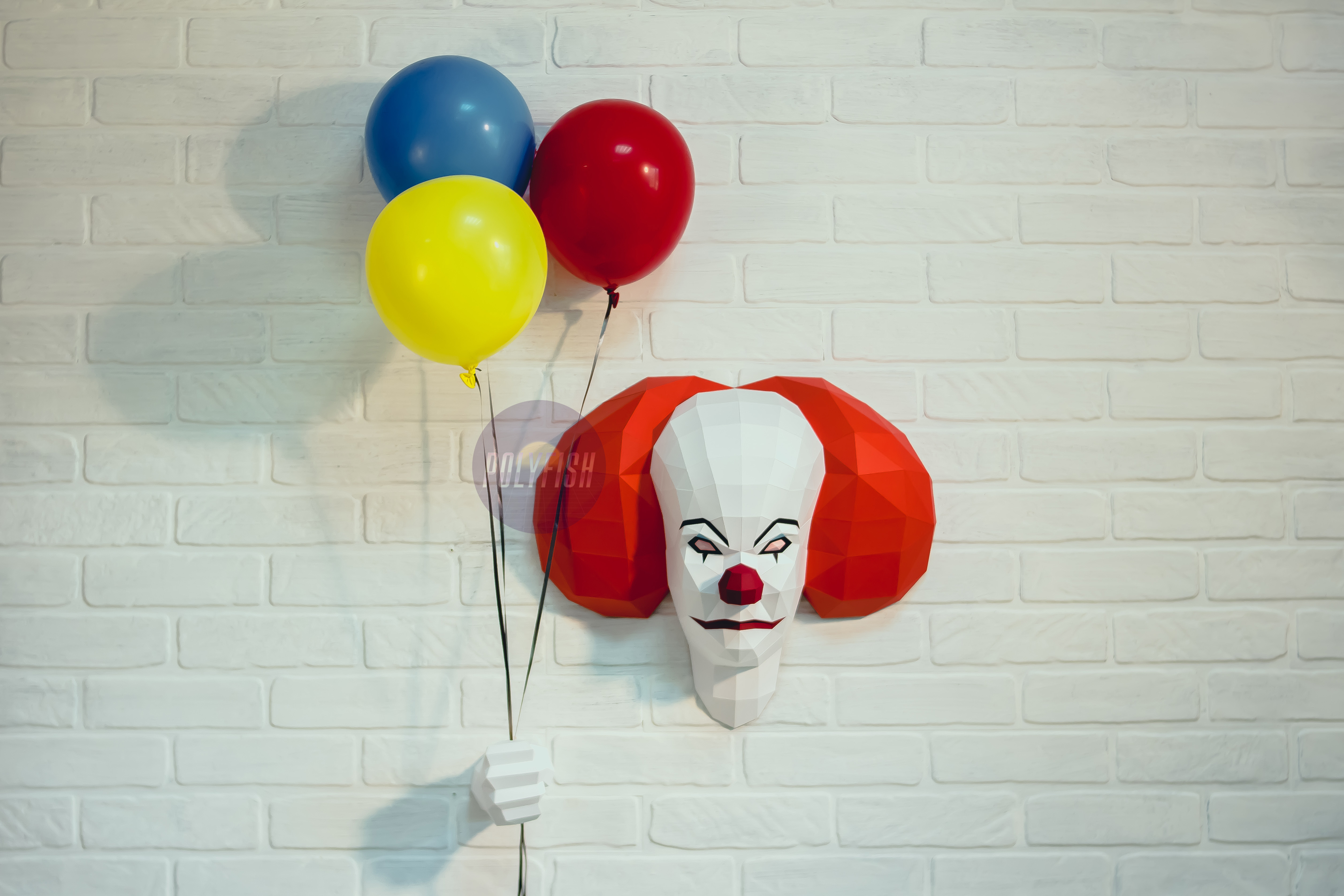 DIY Pennywise 1990 3D model template Papercraft PDF - Inspire Uplift