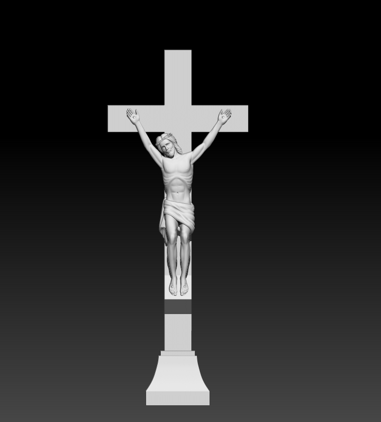 3D STL Model for CNC file Jesus on the cross - Inspire Uplift