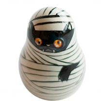 Halloween Weeble wobble doll Funny mummy black cat Roly poly | Inspire ...