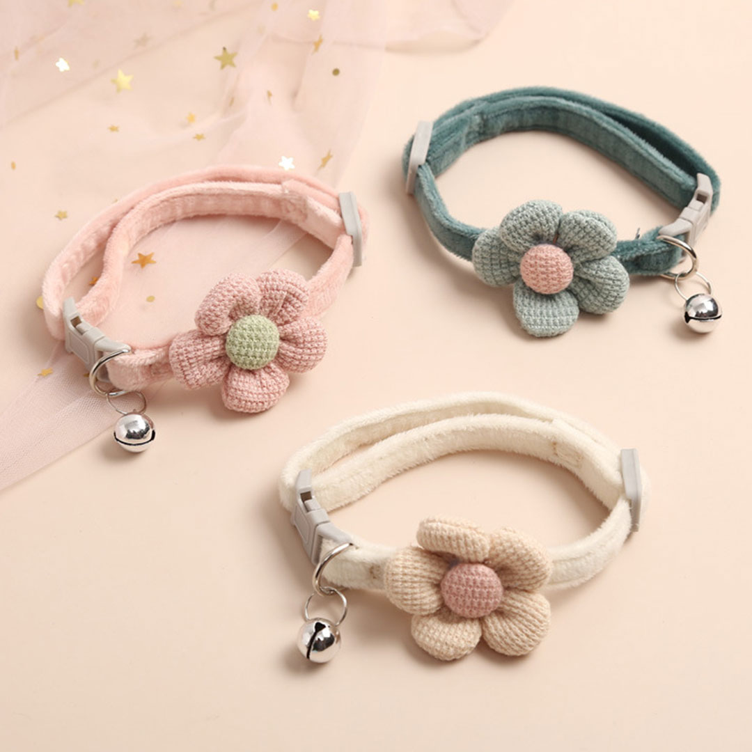 Cute Cat Collars with a Flower Collar for kittens Puppies an | Inspire ...