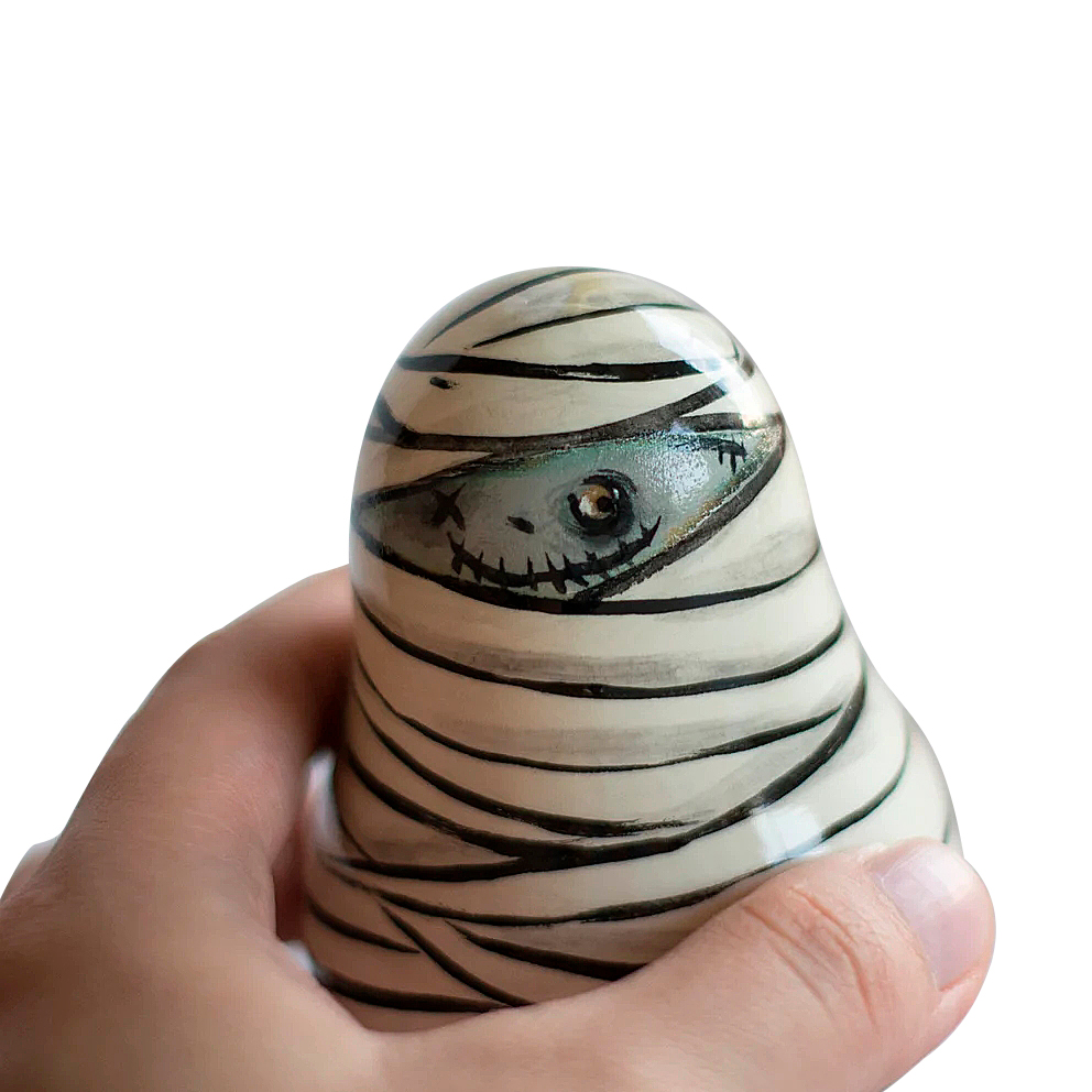 Halloween Weeble wobbles doll Funny one-eyed mummy Roly poly | Inspire ...