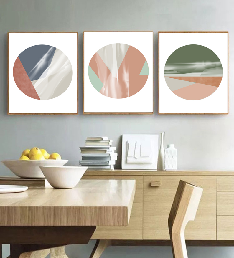 Minimalist Poster Large Prints 3 Piece Wall Art Square Print - Inspire ...