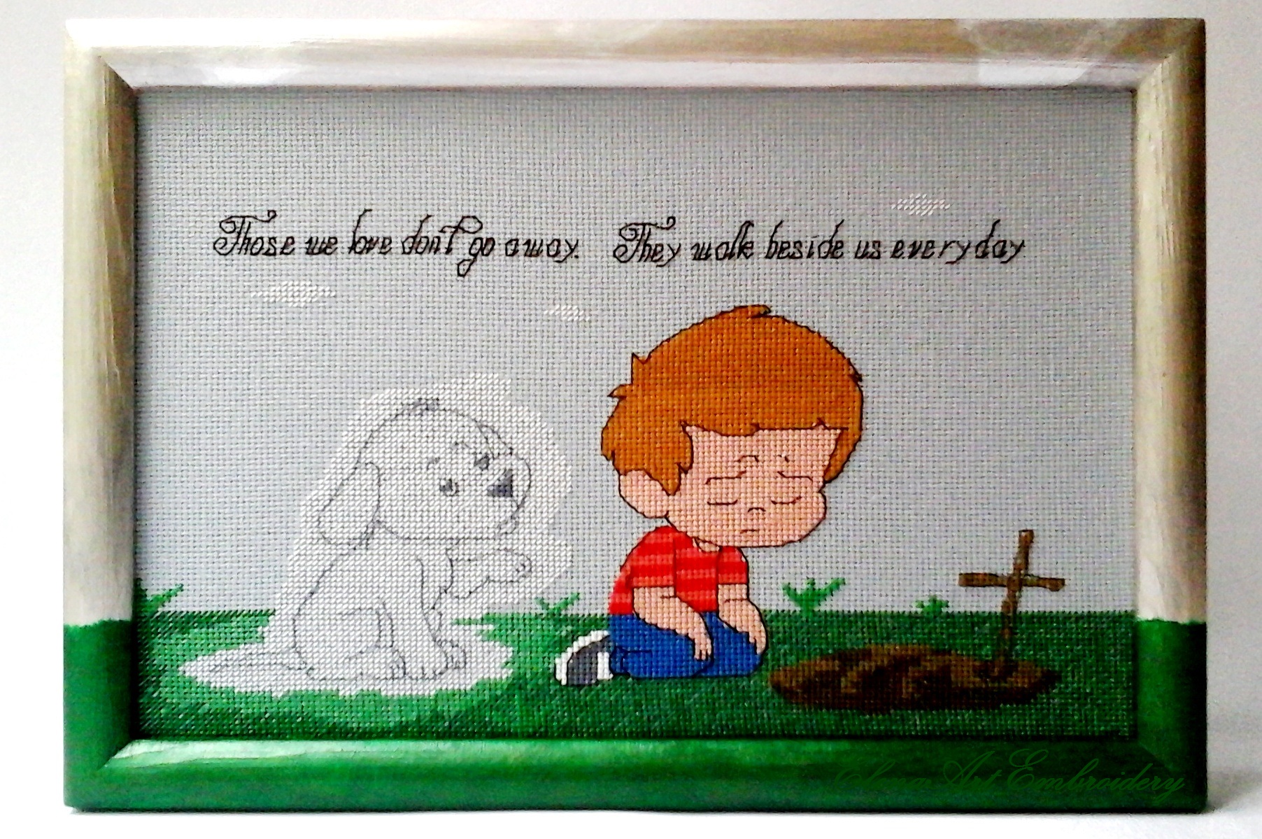 Pet Loss Gift Cross Stitch Pattern, Dogs Memorial Embroidery | Inspire ...