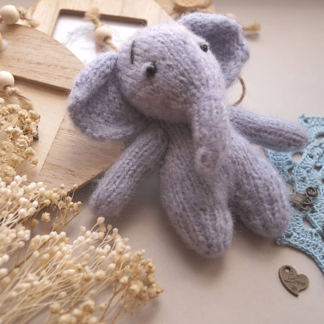 Elephant knitting pattern, PDF. Amigurumi, animal toy tutori | Inspire ...