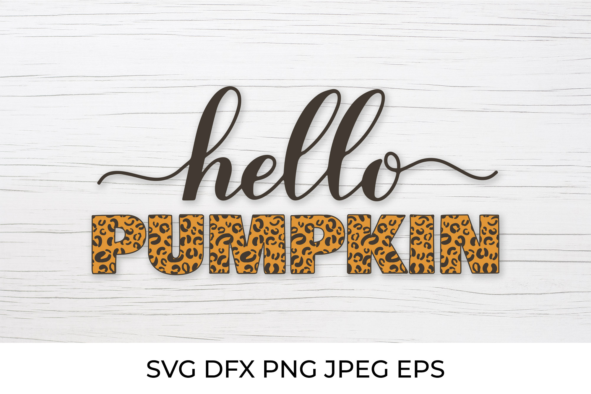 Hello pumpkin SVG. Autumn Quote calligraphy lettering - Inspire Uplift