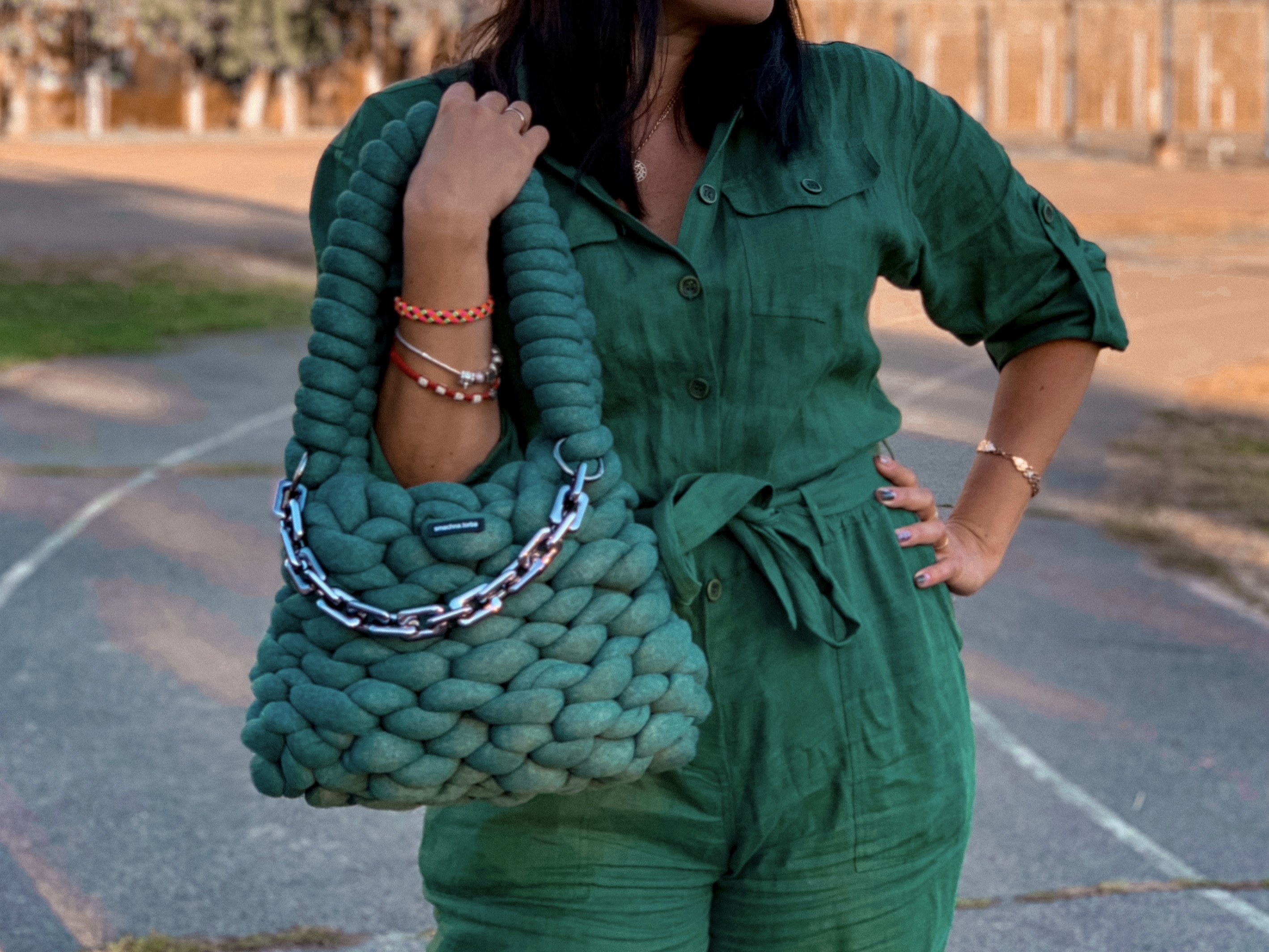 Chunky bag knit crochet pattern PDF and video tutorial | Inspire Uplift
