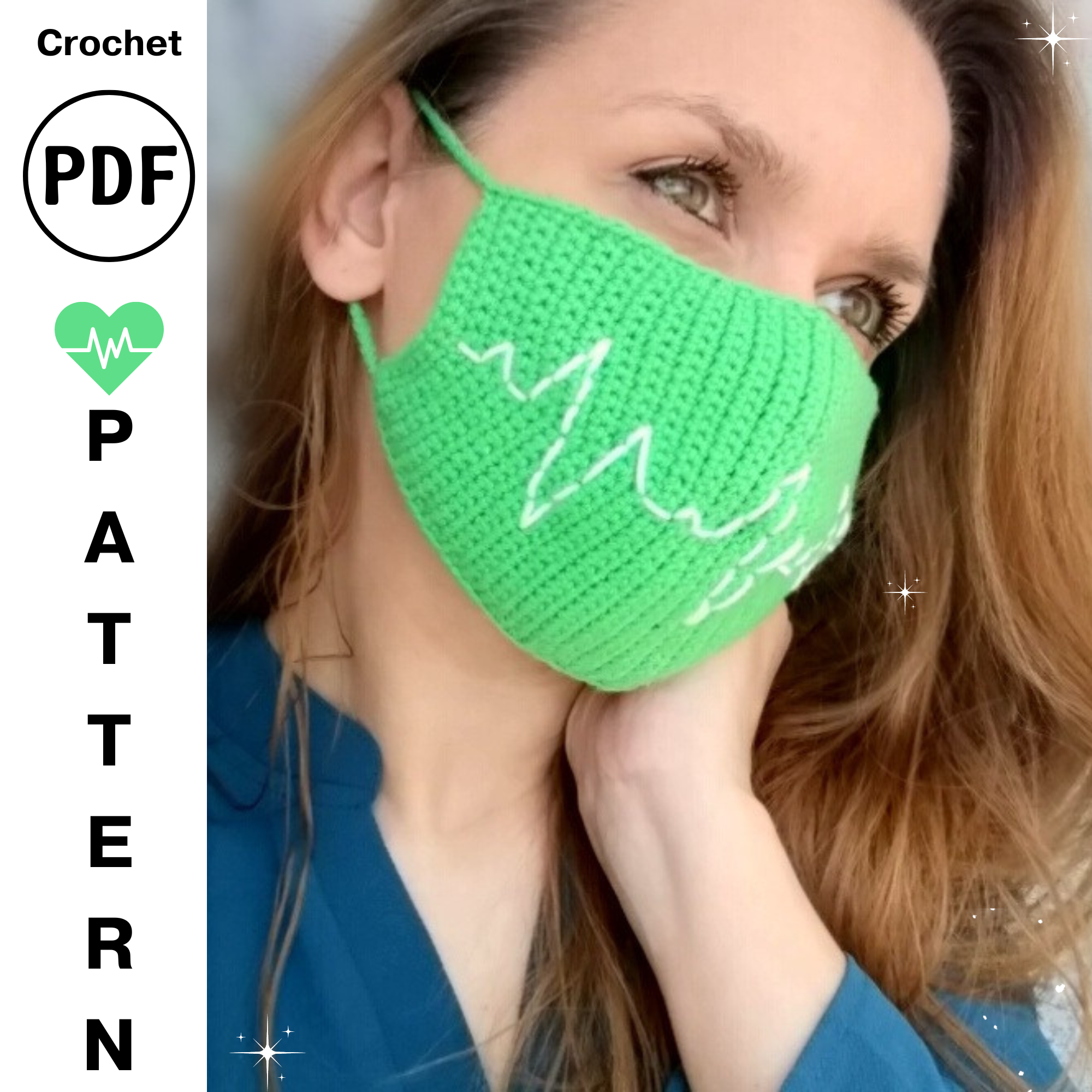 Crochet Pattern Decorative Face Mask Cat | Inspire Uplift