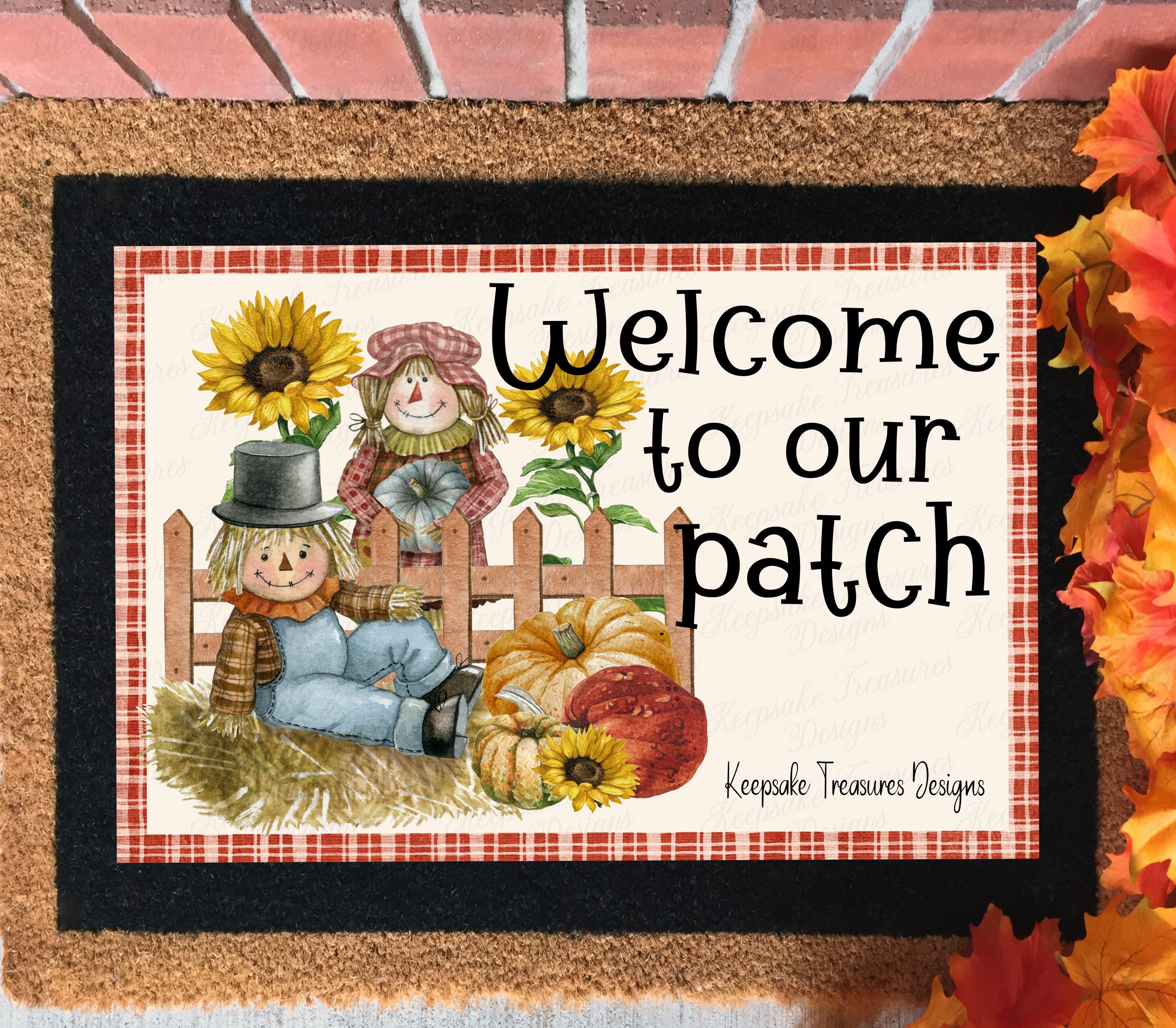 Welcome To Our Patch, Doormat Template | Inspire Uplift