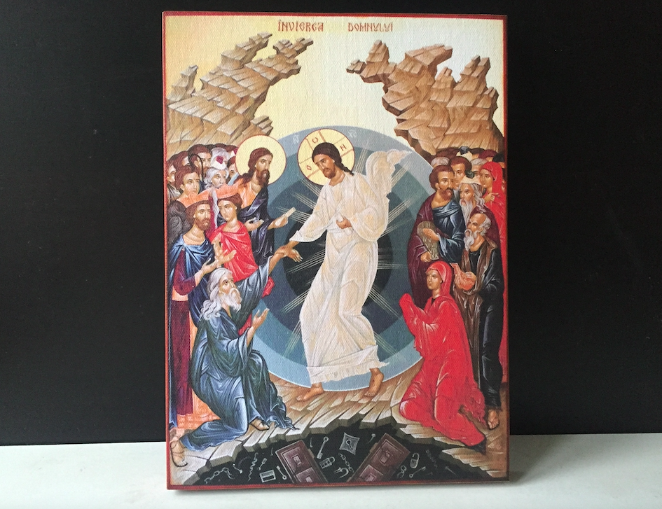 Christs Descent into Hades - Anastasis | Icon print mounted | Inspire ...