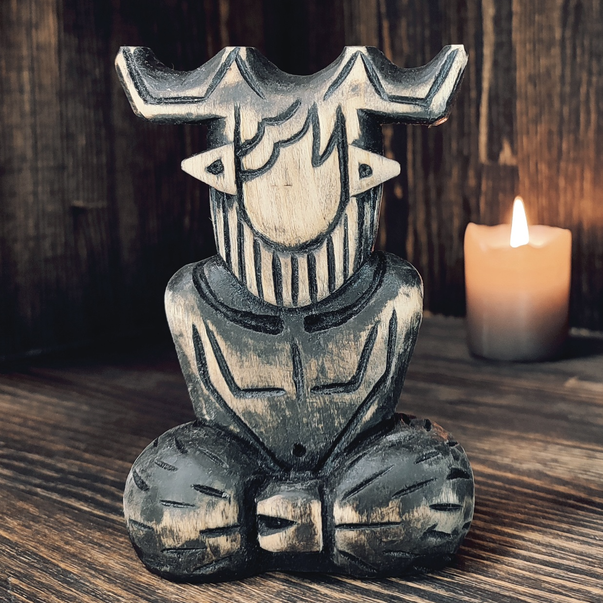 Cernunnos statue Horned god Pan Herne the hunter | Inspire Uplift