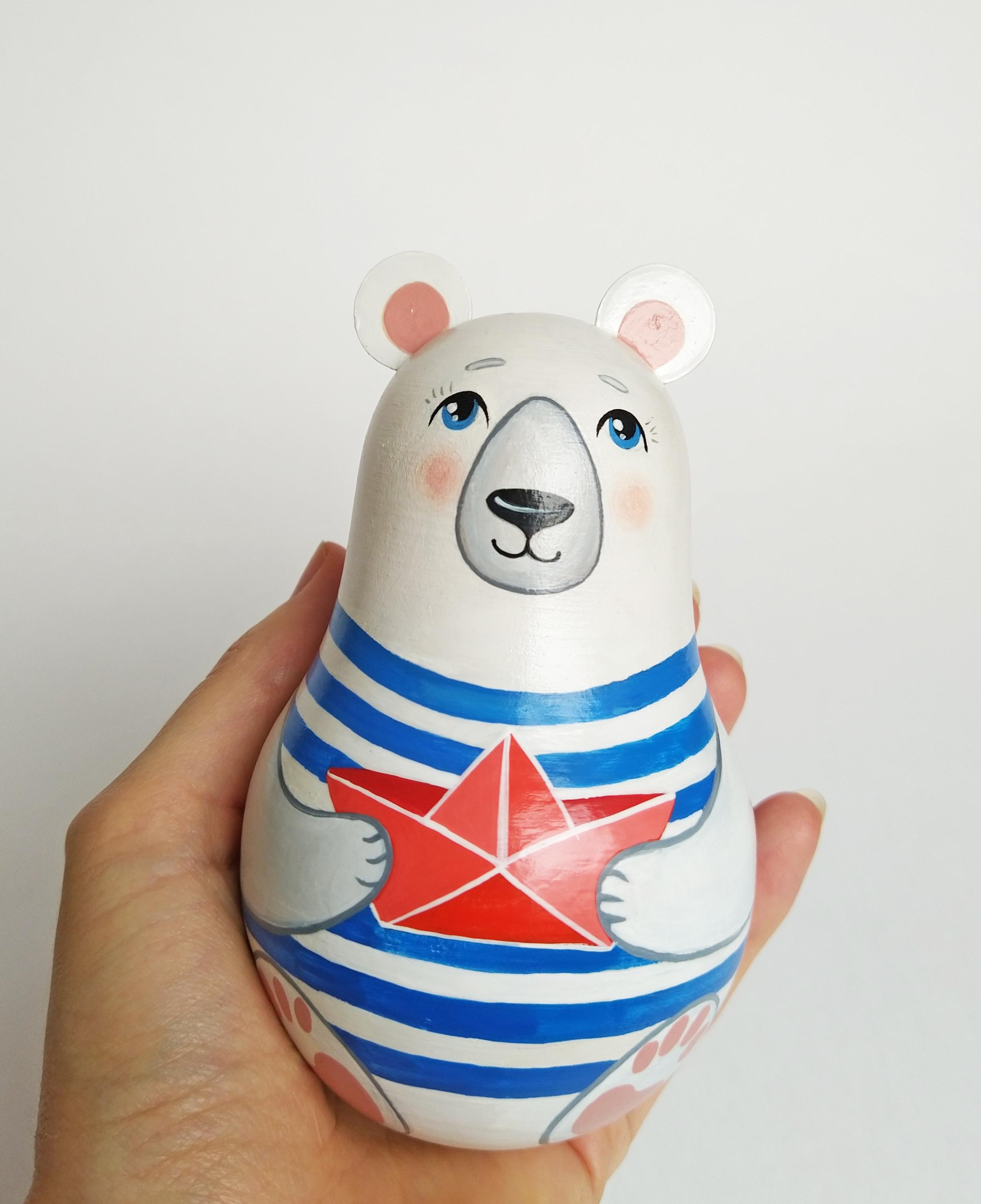 Polar bear chime roly poly, Kid's toy, Roly poly toy | Inspire Uplift