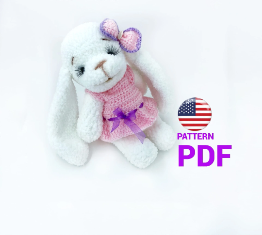 Bunny stuffed animal pattern - Inspire Uplift
