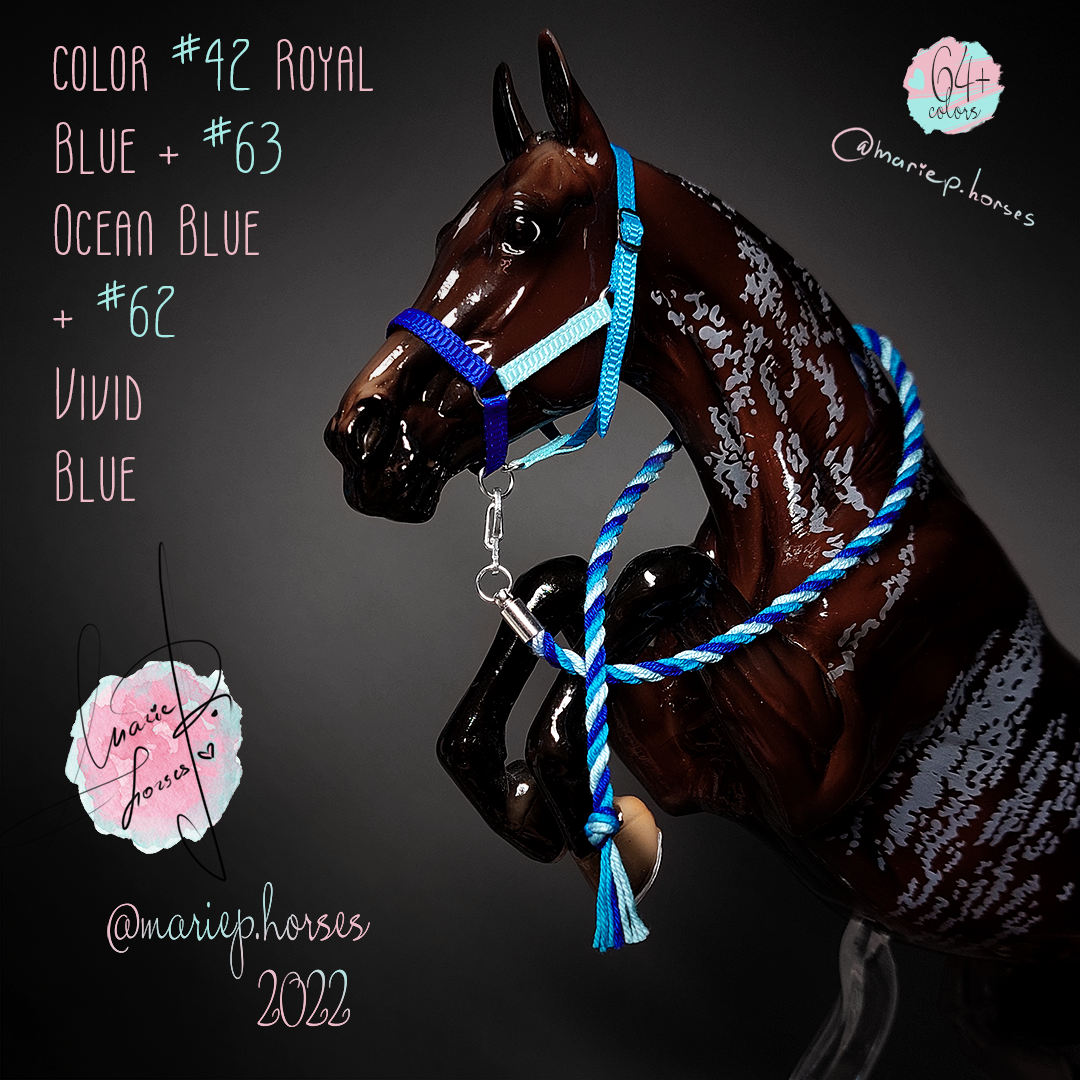 Breyer LSQ custom model horse tack Halter Lead Rope set 1/9 - Inspire ...