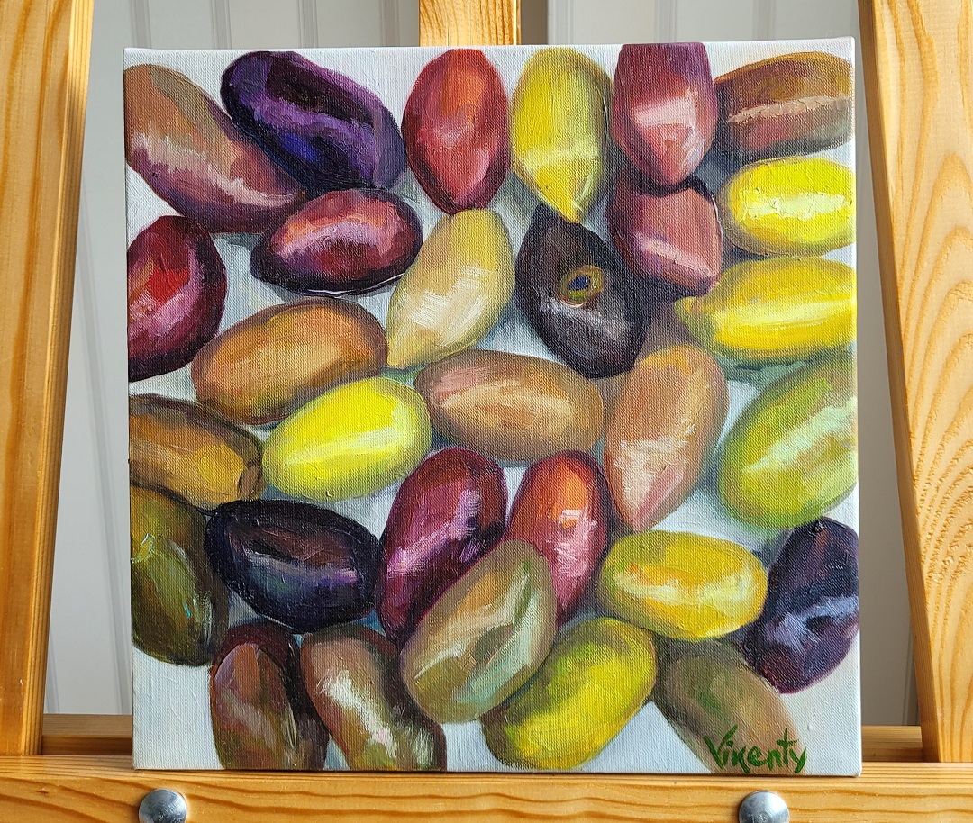 Olives Kalamata Painting Kitchen Original Art Modern Art Fru | Inspire ...