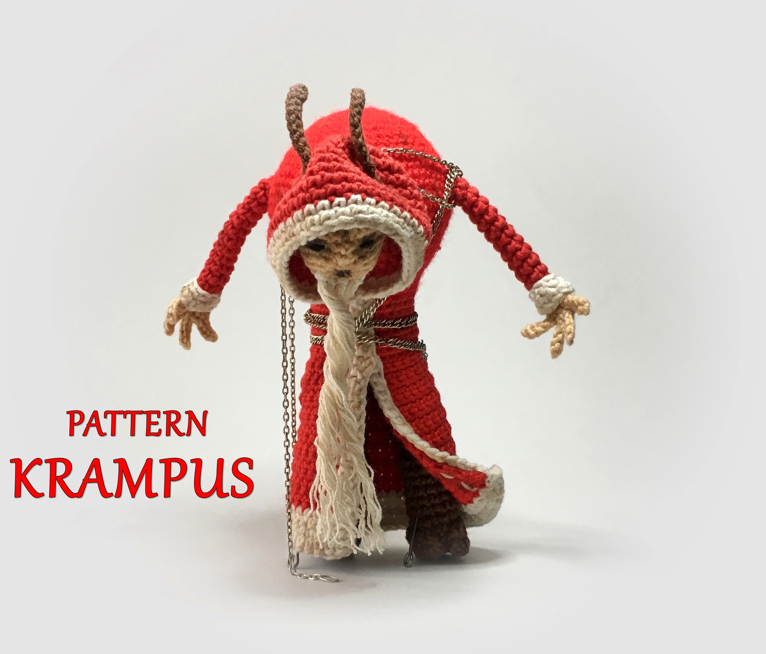 Kpampus PDF crochet pattern doll, amigurumi crochet pattern | Inspire ...