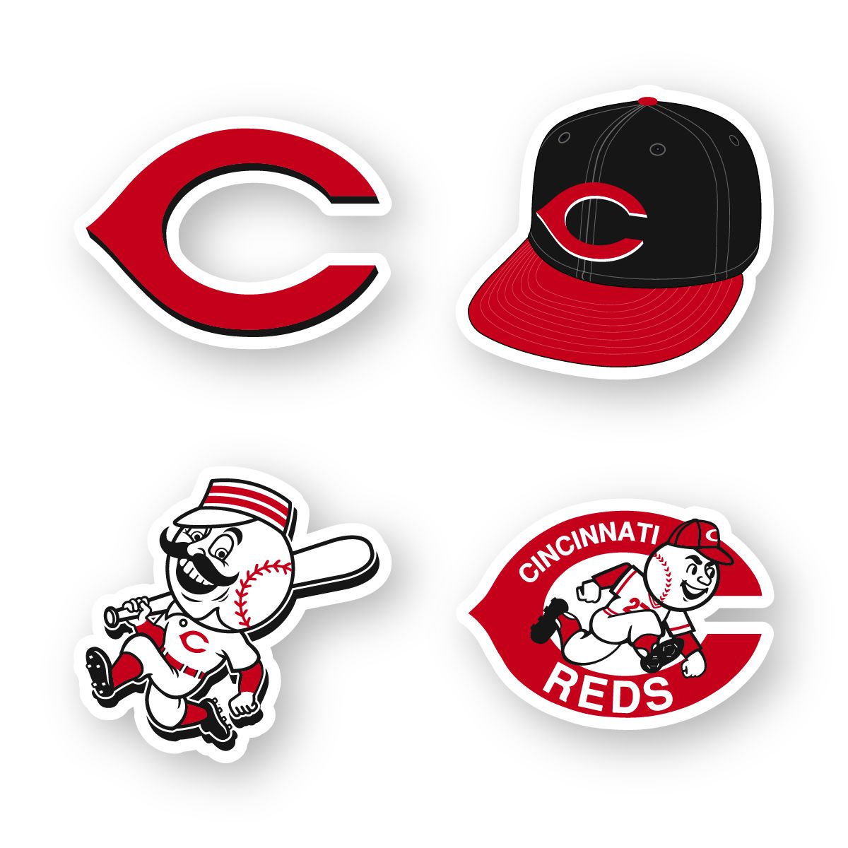 Cincinnati Bengals Stickers Set of 4 by 3 inches MLB Team Ca | Inspire ...