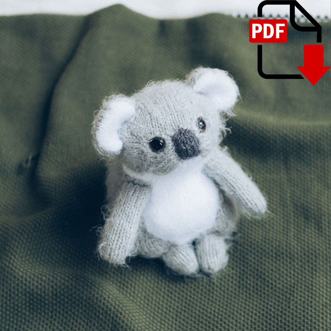 Baby Koala knitting pattern. Australian bear DIY knitting tu | Inspire ...