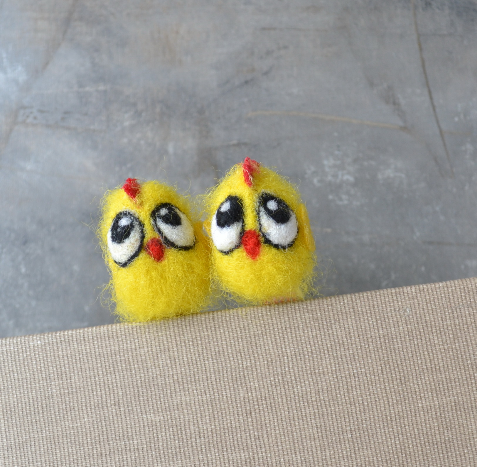 Cute chick 3d bookmark Needle felted chick Book lover gift - Inspire Uplift