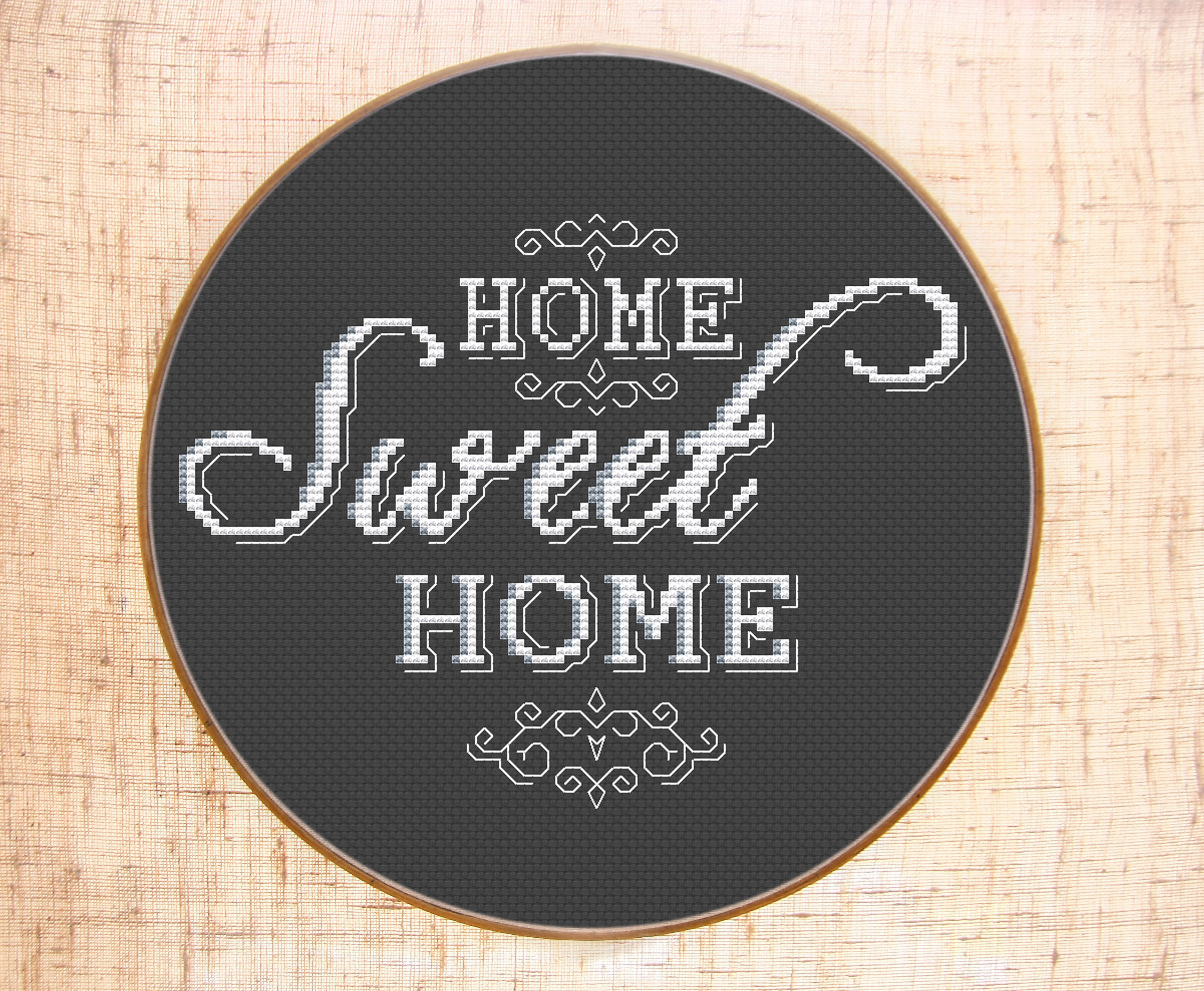 Home sweet home cross stitch pattern Modern cross stitch PDF | Inspire ...