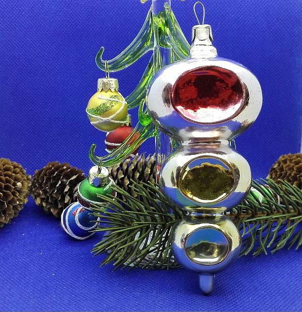 Soviet Vintage Glass Christmas tree toy Traffic Light. Xmas - Inspire ...