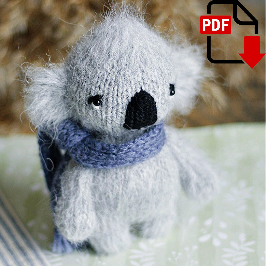 Knitting koala pattern. Amigurumi bear. knitted toy tutorial | Inspire ...