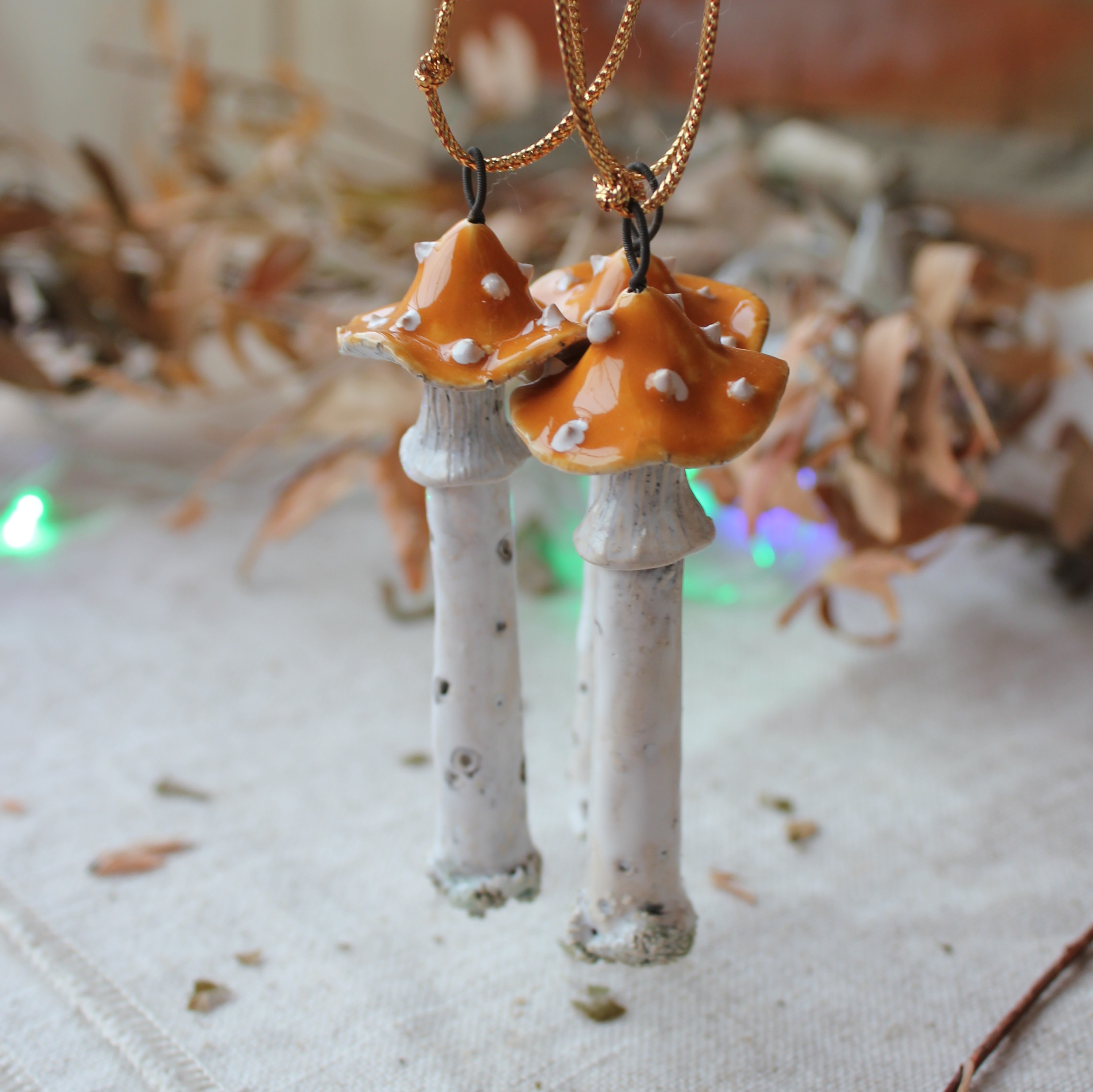 Christmas tree mushrooms decoration/ Set of 1,2,3 mushrooms/ | Inspire ...
